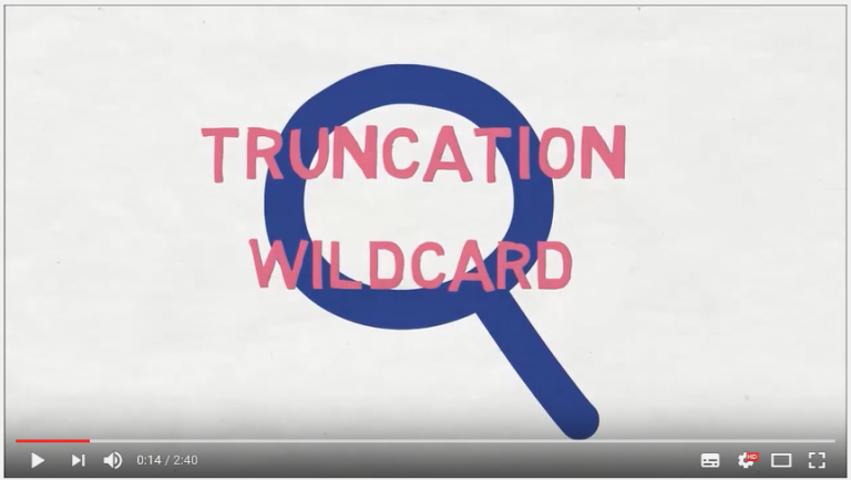 Truncation and Wildcards - Research Information Retrieval and Management