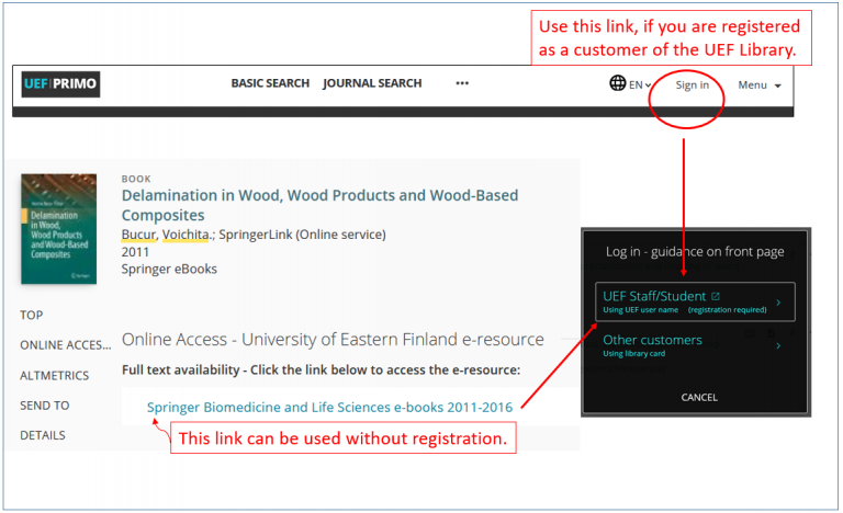 UEF-PRIMO: start here - Information skills and sources in science and ...
